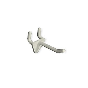 Azar 800072-WHT 2-Inch Plastic Hook, 50-Pack