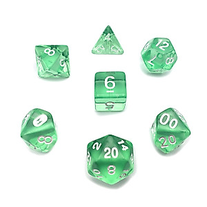 Bundle of Blessings - Piece DND Dice Set by D20 Collective - Dice for Table Top RPGs and Gaming - Boon Series (Aberration, Beast, Celestial, Faerie, Sea) - Transparent Acrylic D&D Dice Sets