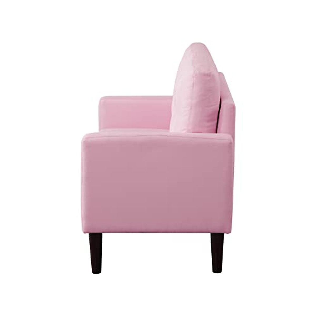 Lambgier Loveseat Sofa 52-in Small Sofa – Modern Loveseat Couch for Compact Living Space Bedroom – Pink Loveseat