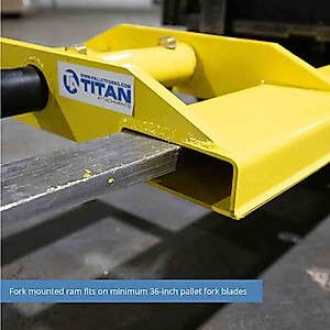 Titan Attachments 9 FT Carpet Pole Attachment, Fork Mounted Rug/Carpet Pole, 2,000 LB Capacity, 108-in x 2.75-in