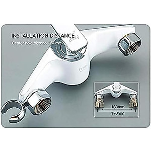 MINJING Faucets, Water-Tap Bath Shower Systems Bidet Wall Mounted Bathroom Shower Tap Bidet Toilet Sprayer Bidet Toilet Washer Mixer Faucet