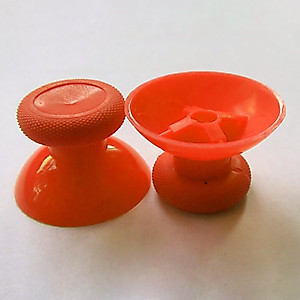 OSTENT 6 x Colorful Analog Stick Cap Replacement for Microsoft Xbox One Controller - Color Orange