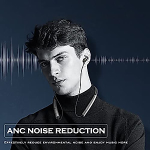 Bluetooth Headphones Neckband Bluetooth Headphones neackband Earbuds with Microphone Neckband Earbuds Noise Cancelling Wireless and Waterproof for Sport