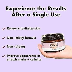 Bath Bombs Gift Set - 6 Large, Organic Shea Butter, Lavender Citrus Body Wash, All Natural, Sensitive Skin, for Men, Women & Kids - Organic Body Sugar Scrub - Lavender Citrus, Hydrating Exfoliating