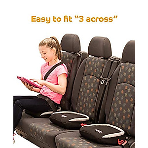 BubbleBum Inflatable Travel Booster Seat for Car, Portable Booster Seat for Car - Backless, Foldable & Narrow Slim Fit -Travel Car Seat for Kids 40-100 lbs - Black