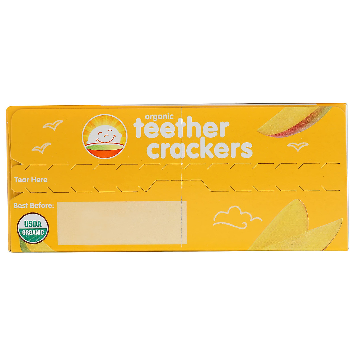 Happy Baby Organic Mango & Pumpkin Teether Crackers 12 Count, 1.7 OZ