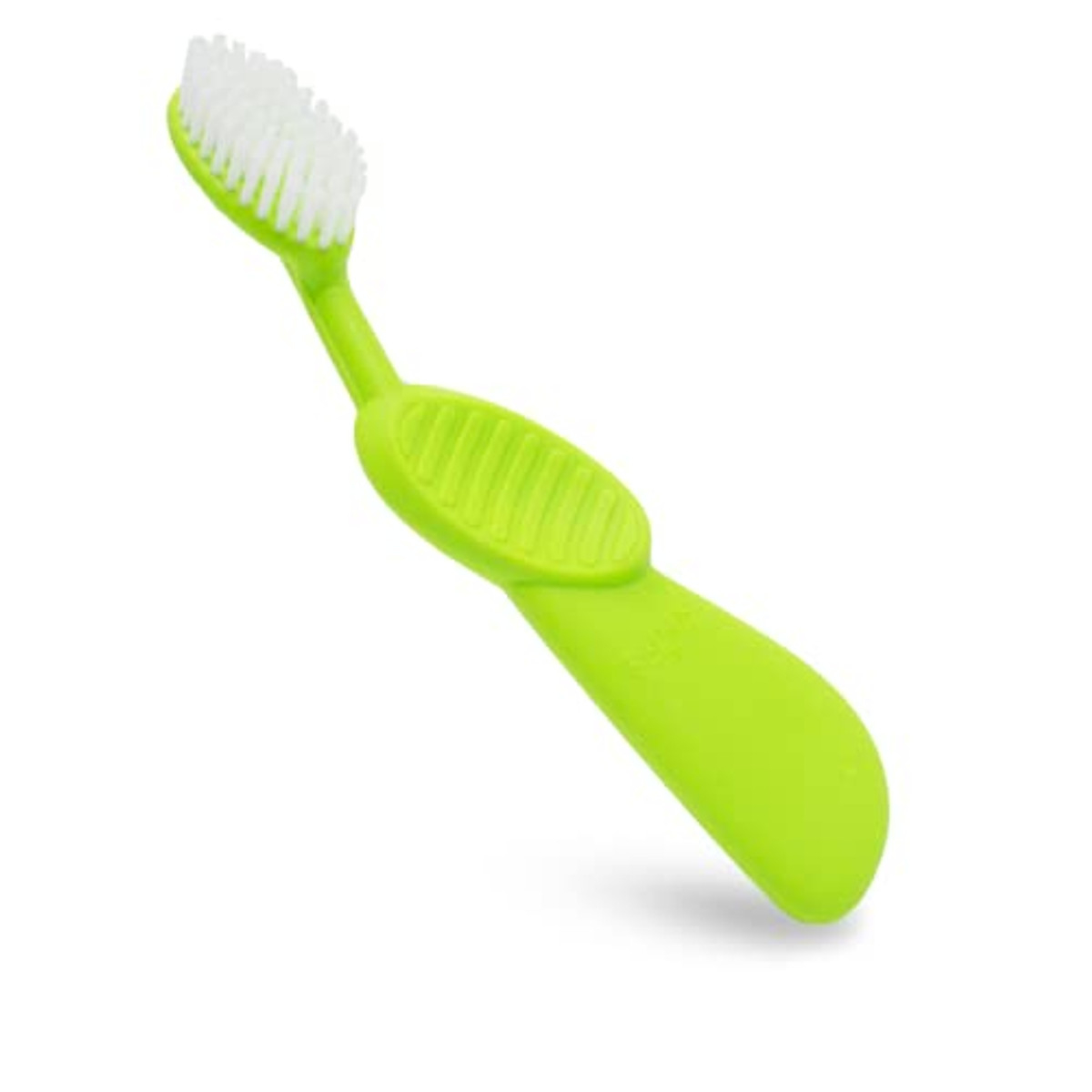 Radius Toothbrush Flex Brush BPA Free & ADA Accepted Designed to Improve Gum Health & Reduce Gum Issues - Right Hand - Lime White - Pack of 1