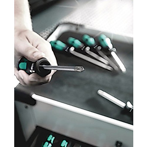 Wera - 5105650001 Kraftform Plus 334/6 Screwdriver Set with Rack and Lasertip, 6-Pieces