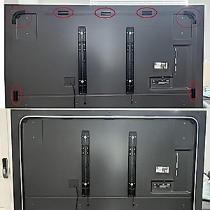 5Pcs 2024 Version Black Light Strip Mounting Bracket for Hue Play Gradient Lightstrip for Flat and Non Flat Back of TV