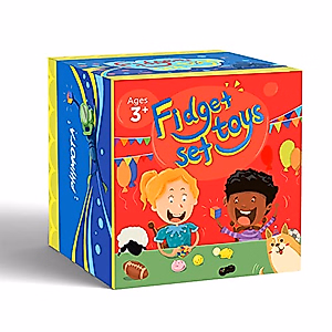 PP PHIMOTA Sensory Toys Set 56 Pack, Stress Relief Fidget Hand Toys for Adults and Kids, Sensory Fidget and Squeeze Widget for Relaxing Therapy - Perfect for ADHD Add Anxiety Autism