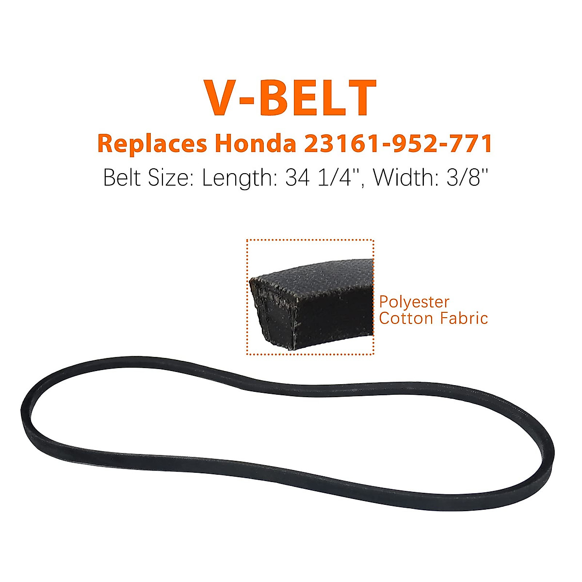 BOSFLAG 1003375 Paddles with 23161-952-771 Belt 22431-727-013 Belt Replaces Honda 1003391, 72521-730-003, 72552-730-003 for Honda hs35 Snowblower Parts, Honda HS35 Paddles, Honda HS35A Paddles