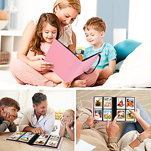 Hearoo 160 Pockets Photo Album with Colorful Stickers for Fujifilm Instax Mini LiPlay EVO Polaroid Snap SnapTouch PIC-300 Z2300 Mint Zip Instant Camera Printer (Pink)