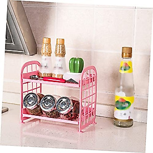 FUNOMOCYA 2pcs Storage Rack Storage Shelf Desktop Organizer Rack Kitchen Draining Shelf Storage Shelves Vegetables Rack Fruit Shelf