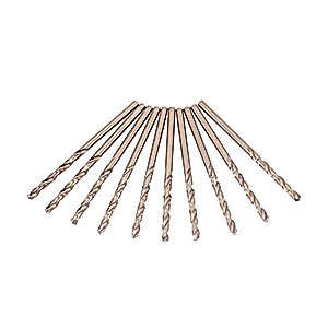 M35 Cobalt Drill Bits for Hardened Steel HSS-CO Drills Set 1.0-5.0MM(1/1.5/2/2.5/3.0/3.2/3.5/4/4.5mm) Twist Drill for Drilling on Stainless Steel Cast Iron Sheet Metal Steel Plate Angle Iron(3.2mm)
