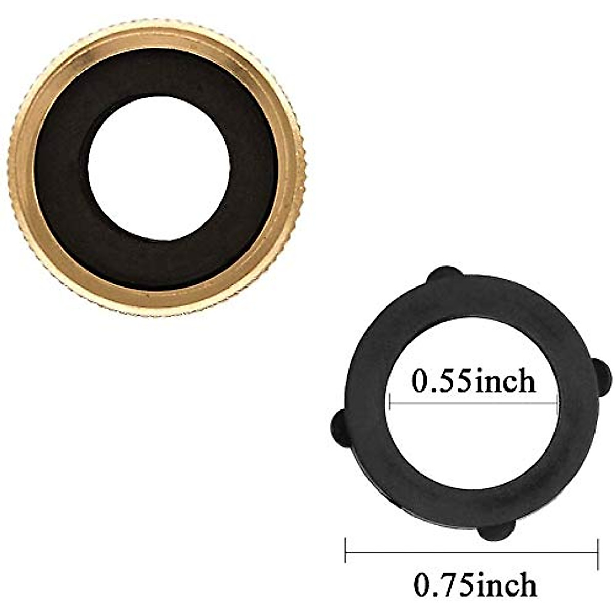 10Pcs Garden Hose Washer for 3/4" Hose Quick Connect