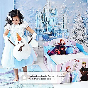 Delta Children Wood Toddler Bed - Greenguard Gold Certified, Disney Frozen II