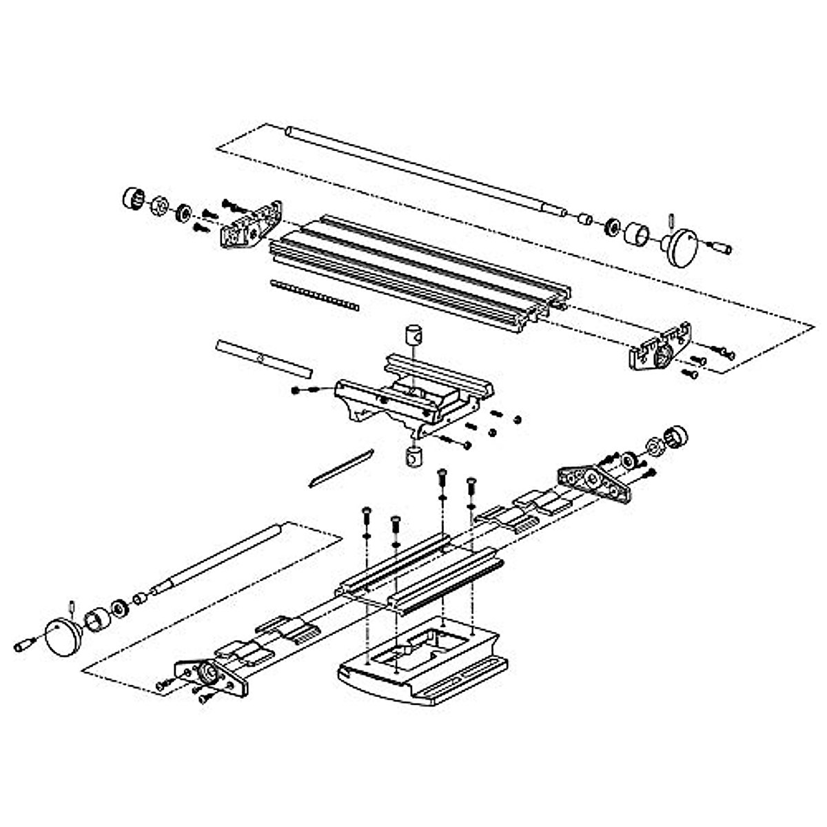 Compound Slide Table, MYSWEETY Worktable Milling Working Cross Table Milling Machine Compound Drilling Slide Table For Bench Drill Adjustme X-Y