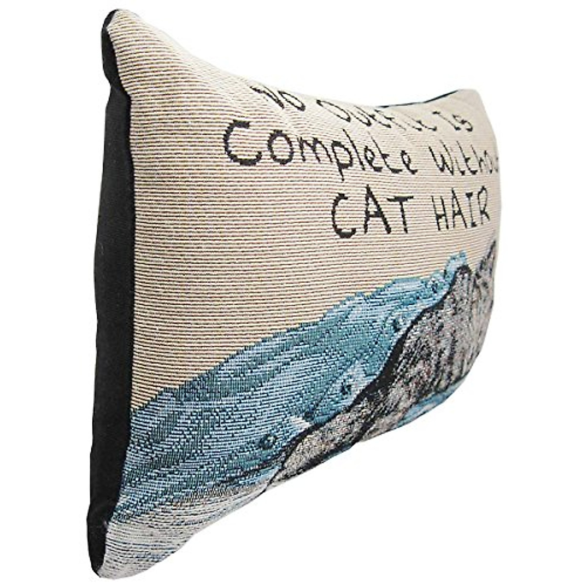 Manual 12.5 x 8.5-Inch Decorative Throw Pillow, Without Cat Hair