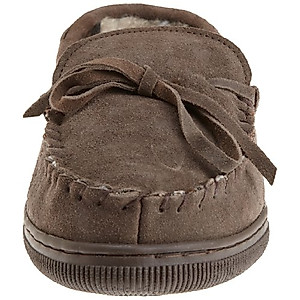 MUK LUKS Men's Paul Slipper, Chocolate, 9
