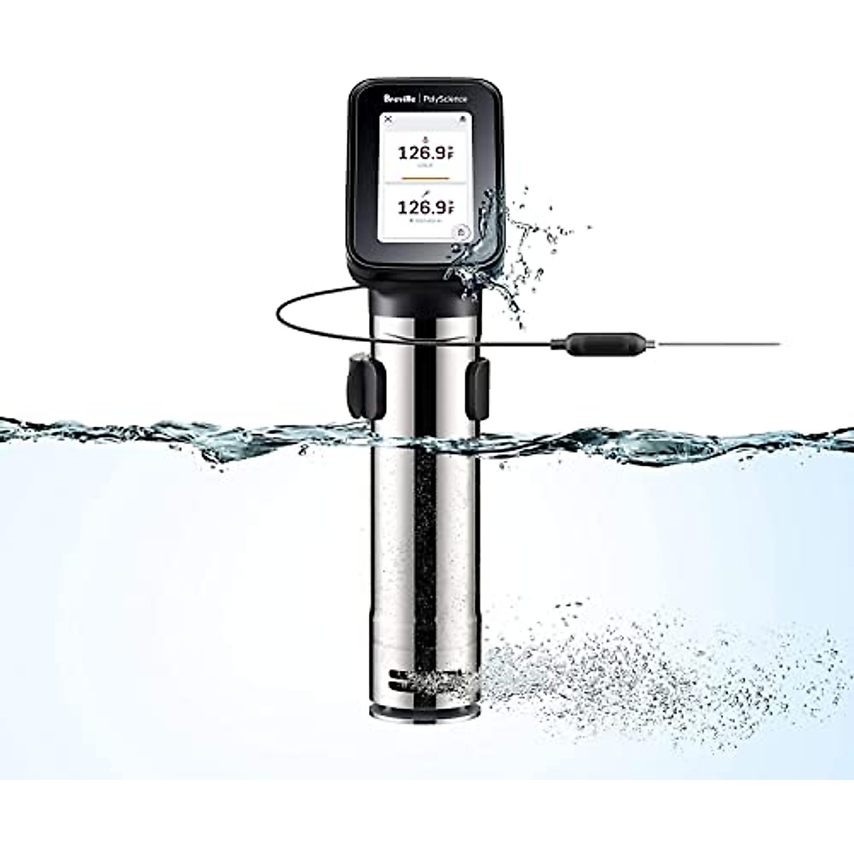 Breville Polyscience HydroPro Plus Sous Vide Immersion Circulator, 1450 Watt, Bluetooth, Stainless, CSV750PSS1BUC1