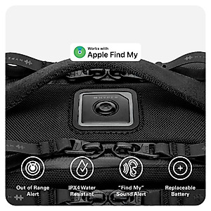 Hyper HyperPack Pro Backpack with Find My Compatibility. RFID Backpack Fits up to 16” Laptop. 22L Backpack. Anti Theft Backpack w/RFID Protective Pocket Slim Travel Backpack