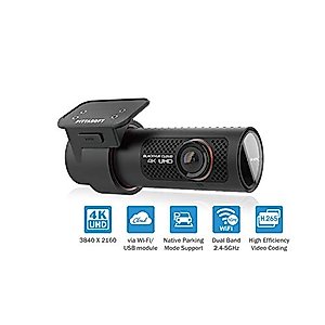 BlackVue DR900X-1CH with 32GB microSD Card | 4K UHD Cloud Dashcam | Built-in Wi-Fi, GPS, Parking Mode Voltage Monitor | LTE via Optional CM100 LTE Module