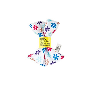 Baby Paper Original Crinkle Teether & Sensory Toy for Babies & Infants | Flower Print | Non-Toxic, Washable | Great for Baby Showers