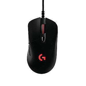 Logitech G403 Prodigy RGB Gaming Mouse – 16.8 Million Color Backlighting, 6 Programmable Buttons, Onboard Memory, Up to 12,000 DPI (Renewed)