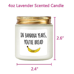 LAMIVEENLA Birthday Gifts for Women Men Scented Candle Lavender - Funny 50th 60th 70th Birthday Gifts for Women Men Old Person Friends Sister Mom Grandma 4oz