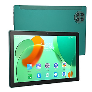 10 Inch Gaming Tablet for Android 12, 8GB 256GB Octa Core, 5G WiFi Dual Cameras 4G LTE Calling Tablet, for Learning, Working, Office, Travel, Green