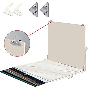 9PCS 18PCS Product Food Photography Background Boards with Papers, 24x24 Inch 2-in-1 Double Sided Flat Lay Photo Tabletop Backdrops Boards for Jewelry Cosmetics Makeup Props