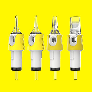 Hawink 15RM Tattoo Needles Cartridge #10 Bugpin 15 Curved/Round Magnum M-Taper 16PCS with Membrane Professional Disposable Finger Ledge Cartridges EN05S-FG-16-1015RM