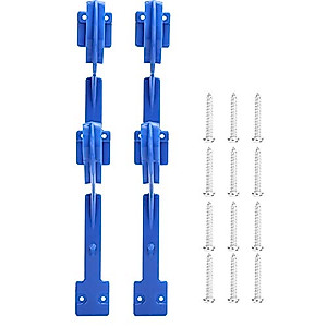 Fdit Plastic Pool Hanger Hook Organizer/Holder Rack for Pool Telescoping Pole Leaf Skimmer Garden Tools