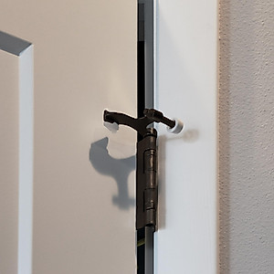 Design House 181933 Hollow Core Hinge Pin Stop Wall Protector with Rubber Tip Adjustable Door Stoppers, 5-Pack, Oil Rubbed Bronze, 10 Pack