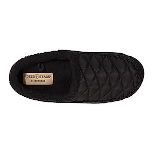Deer Stags Men's ALMA Slipper, Black, 15 Wide