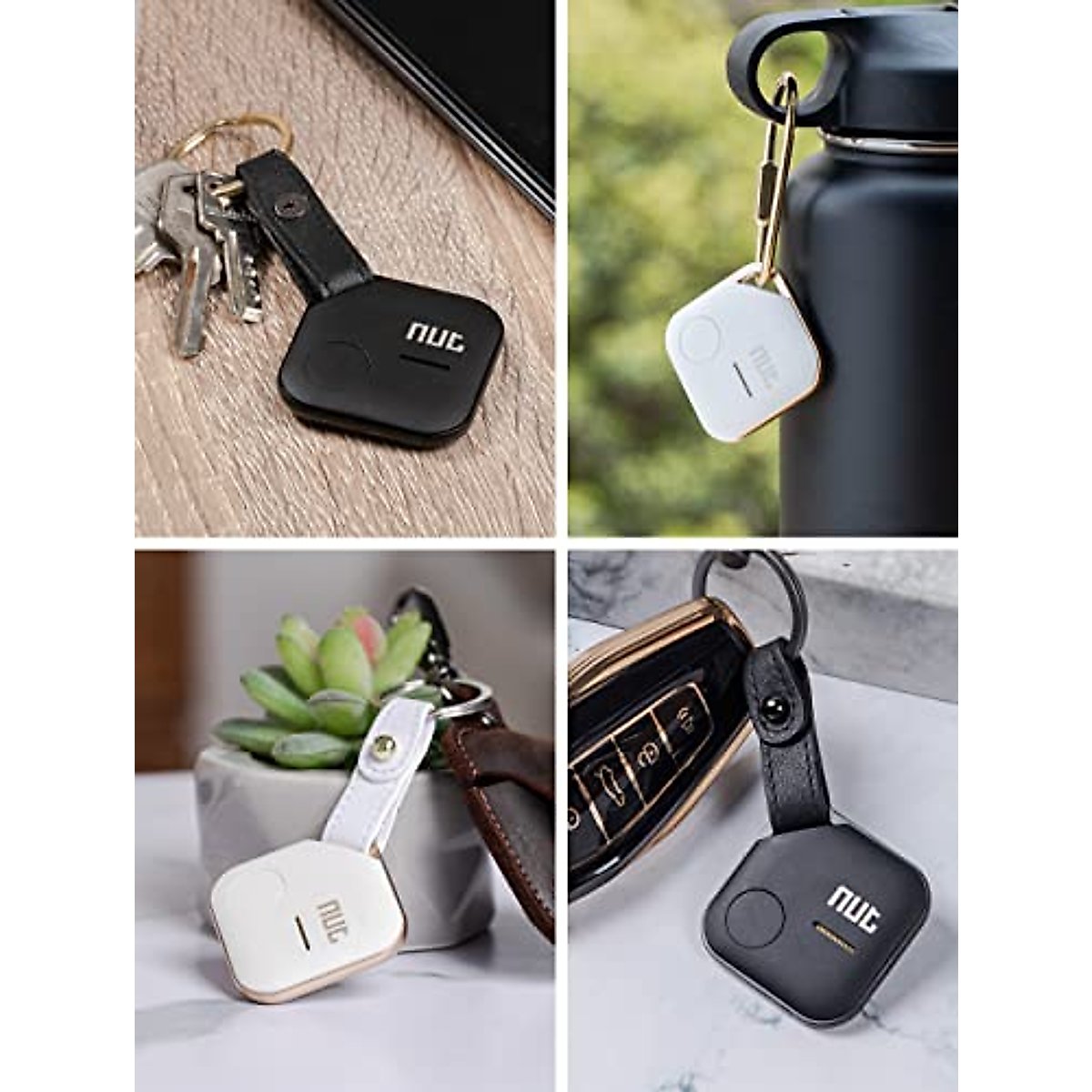 Nutale Key Finder, Bluetooth Tracker Item Locator with Key Chain for Keys Pet Wallets or Backpacks and Tablets, Batteries Include 2Pack (NutPro & Mini