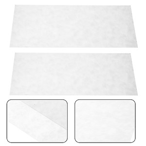 SUPVOX 2pcs Inlay Material White Mother of Pearl Shell Blanks Sheet Rectangle Inlay Material for Guitar