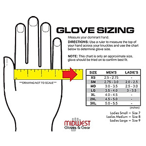 Midwest Gloves & Gear 3203P06-L-AZ-6 Midwest Gloves and Gear Men's Jersey Work Glove, Brown, Large