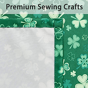 DWCN 60 x 84 Inch St Patrick's Day & Spring Rectangle Tablecloth - Shamrock Patterned Waterproof Spillproof Stain Resistant Washable Table Cloth for Dining Room Kitchen Party, Green Clover