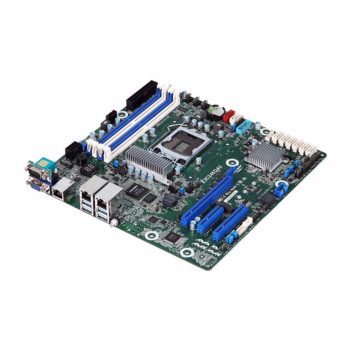 ASRock Rack E3C242D4U LGA1151/ Intel C242/ DDR4/ SATA3&USB3.0/ V&2GbE/ MicroATX Server Motherboard