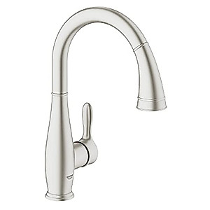 Grohe 30213DC1 Parkfield Single-Handle Pull-Down Kitchen Faucet, Supersteel Infinityfinish