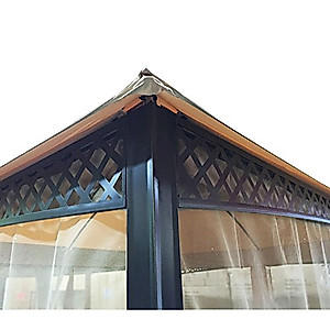 Garden Winds Replacement Canopy for The Windsor Gazebo - Riplock 350 - Beige
