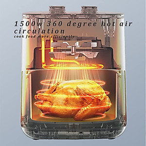 MORE TASTE Mini Air Fryer 2.7QT/3L Small Size Compact for 1-2 People Vortex Air Fry, Broil, Bake, Roasts, Reheats, Dehydrates for Quick Easy Meals, 1500W