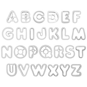 PME Alphabet Cutters, for Sugarcraft and Cake Decorating, Set of 26
