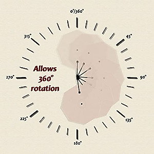 PURPLE LEAF 11 Feet Patio Umbrella Outdoor Cantilever Round Umbrella Aluminum Offset Umbrella with 360-degree Rotation for Garden Deck Pool Patio, Beige