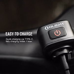 OLIGHT RN 120 C Bike Lights, 120 Lumens Tail Light 260 Degree Visibility, 1500m Viewable Range, Rechargeable Bike Break Light, IPX6 Waterproof, Road and Urban Cyclists