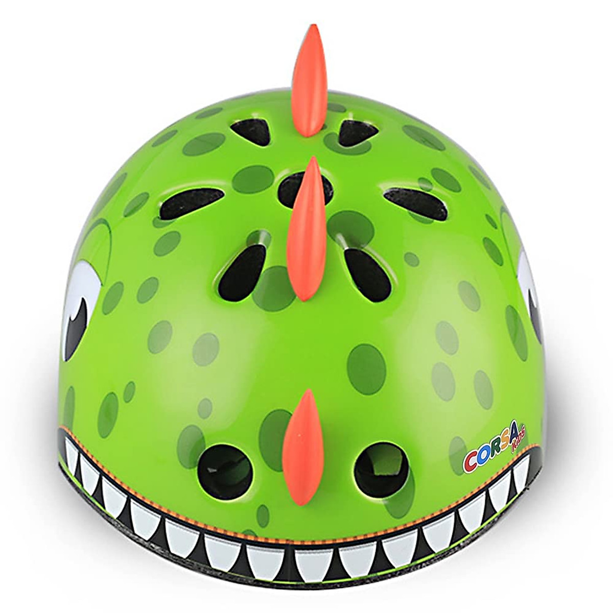Kids Bike Helmet,Lovely Green Dinosaur Kids Helmet Ages 2-5 Years Old Boys Girls Sports Helmet for Balance car, trikes, Scooters, Bike and Other Outdoor Sports
