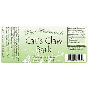 Best Botanicals Cat's Claw Bark Extract 1 oz.