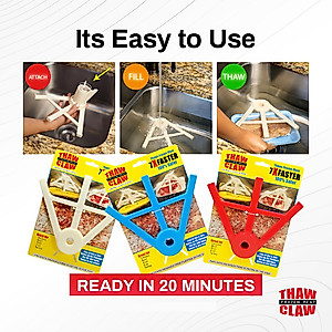 THAW CLAW - Enjoy perfectly thawed meat, every time, with minimal effort. (As seen on Good Morning America l Shark Tank I HSN I Fox News) Works in under 20 minutes. Made in the USA.