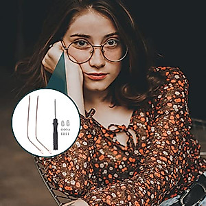 Hemobllo 1 Pair Eyeglass Replacement Arm, Fashion Metal Eyeglasses Arms Legs, Universal Glasses Arm Replacement Legs for Glasses, Sunglasses